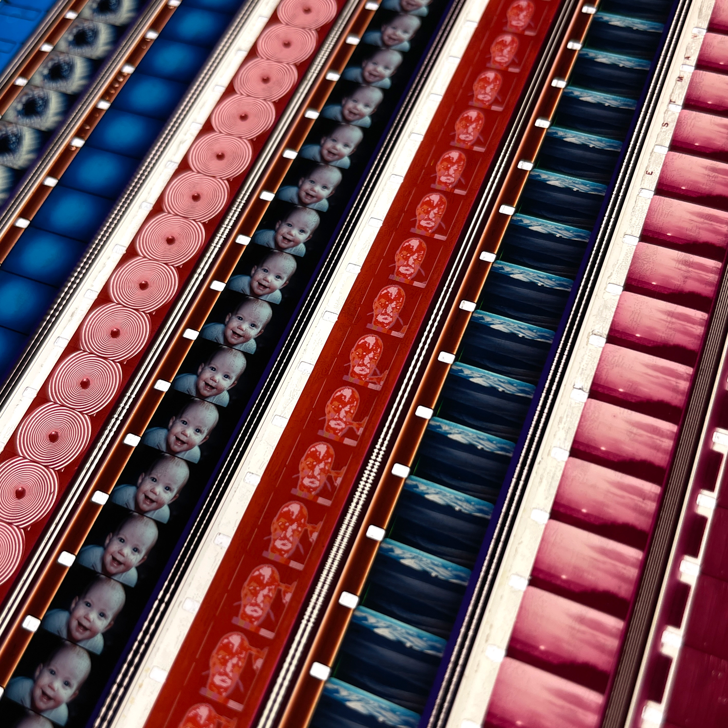 ~ MINI-CINEMA ~ Light Box Collection • Film Collage • Op Art • Ephemera